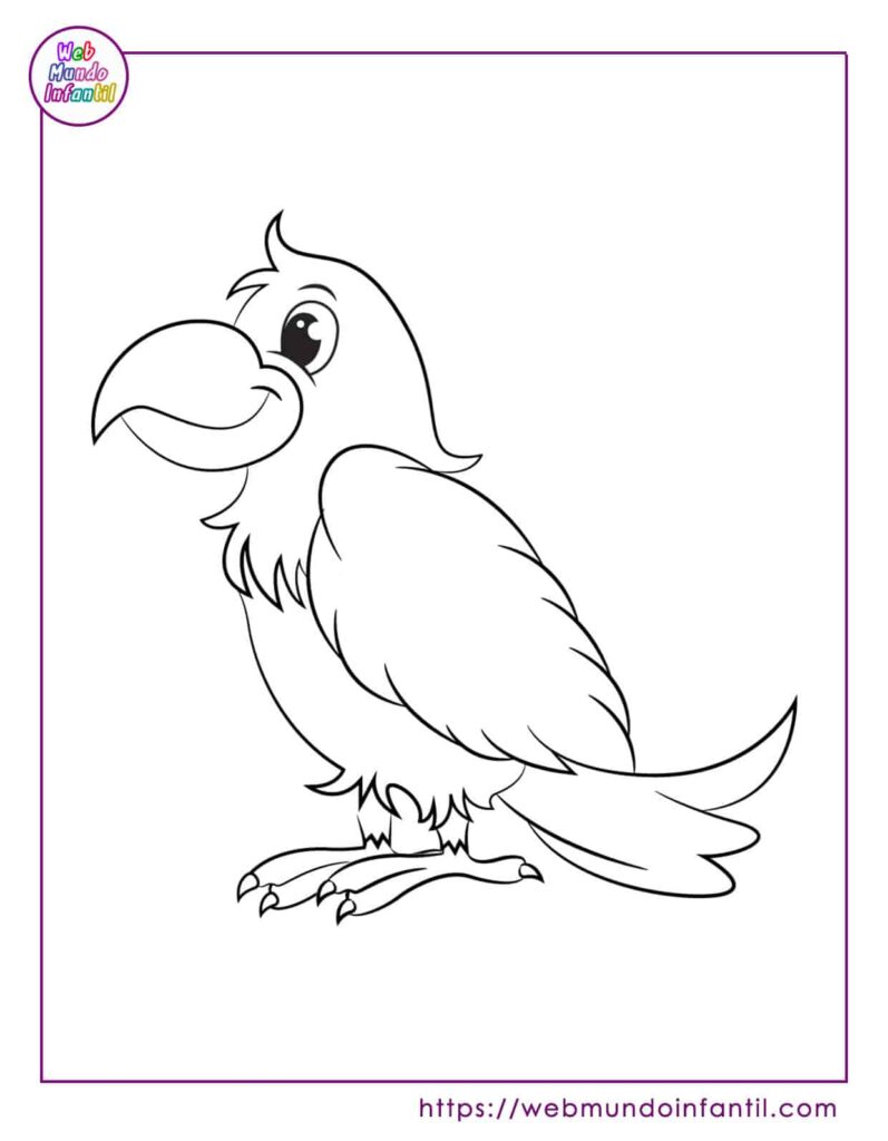 Dibujos de aves para colorear [Fichas para imprimir]