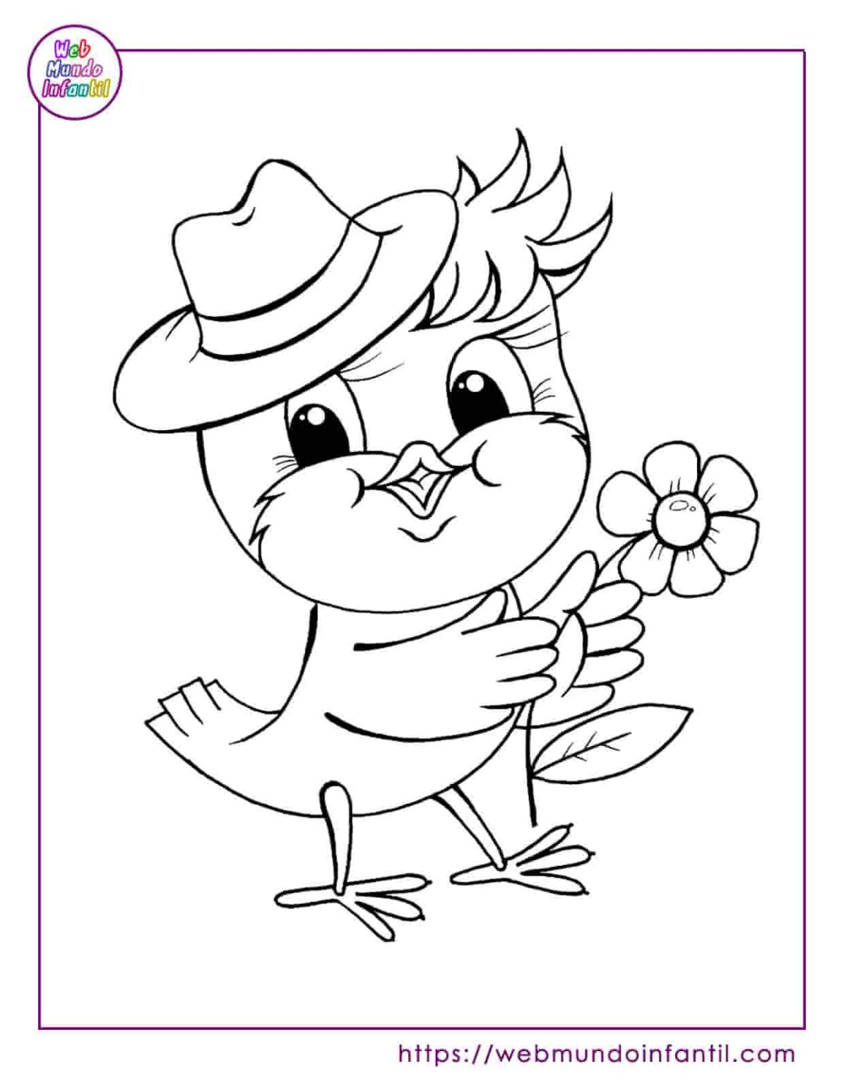 Dibujos de aves para colorear [Fichas para imprimir]