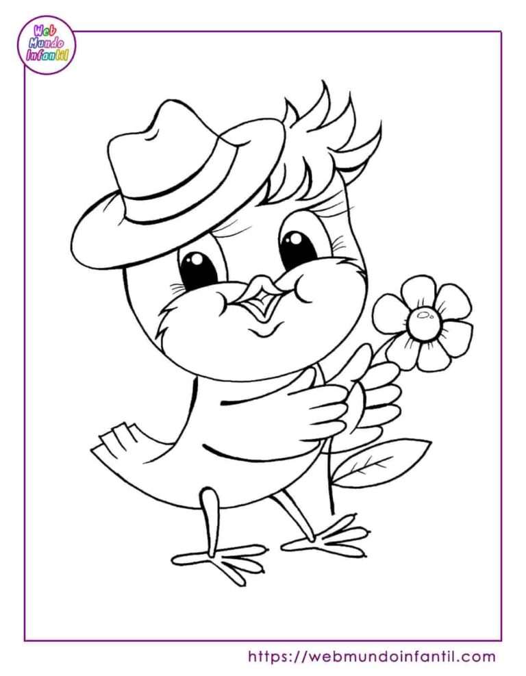 Dibujos de aves para colorear [Fichas para imprimir]