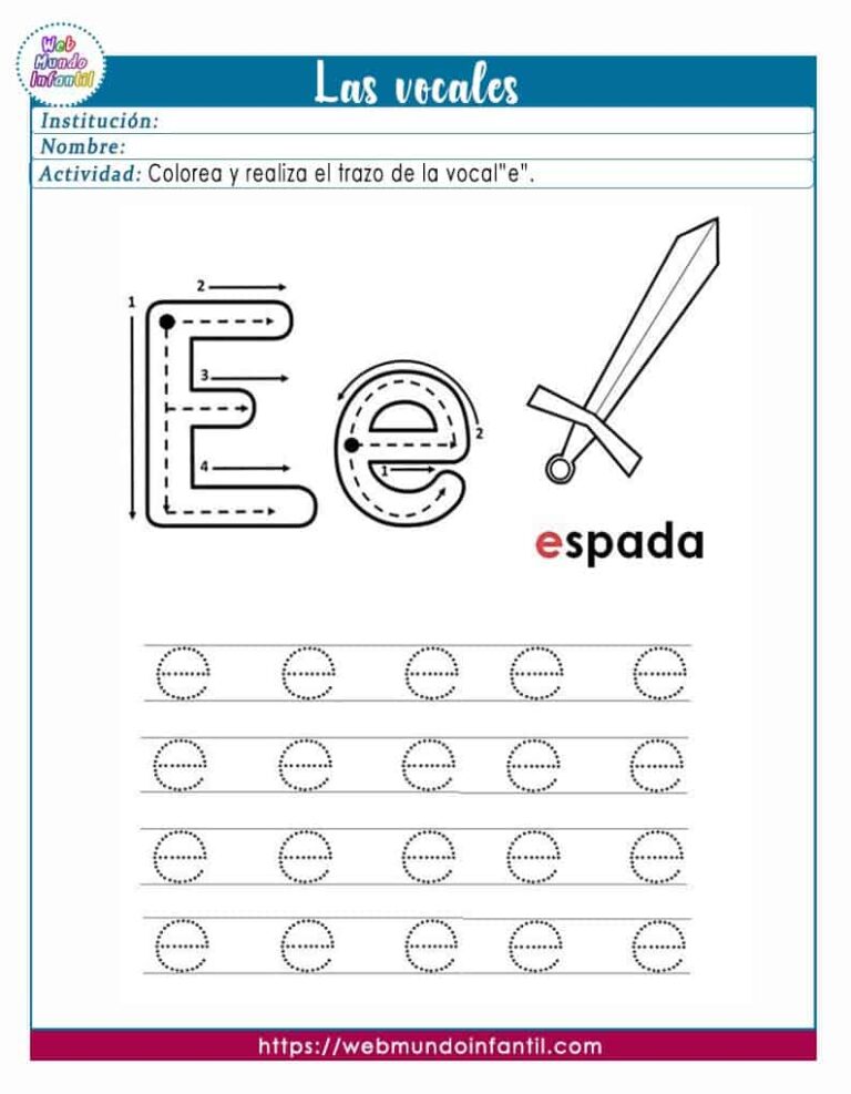 Ejercicios para reconocer las vocales [Aprender a leer y escribir]