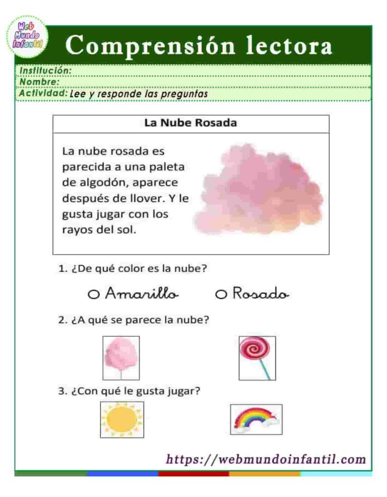 Ejercicios de lectoescritura para segundo grado - Web Mundo Infantil