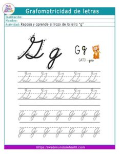 Grafomotricidad letras para imprimir en pdf