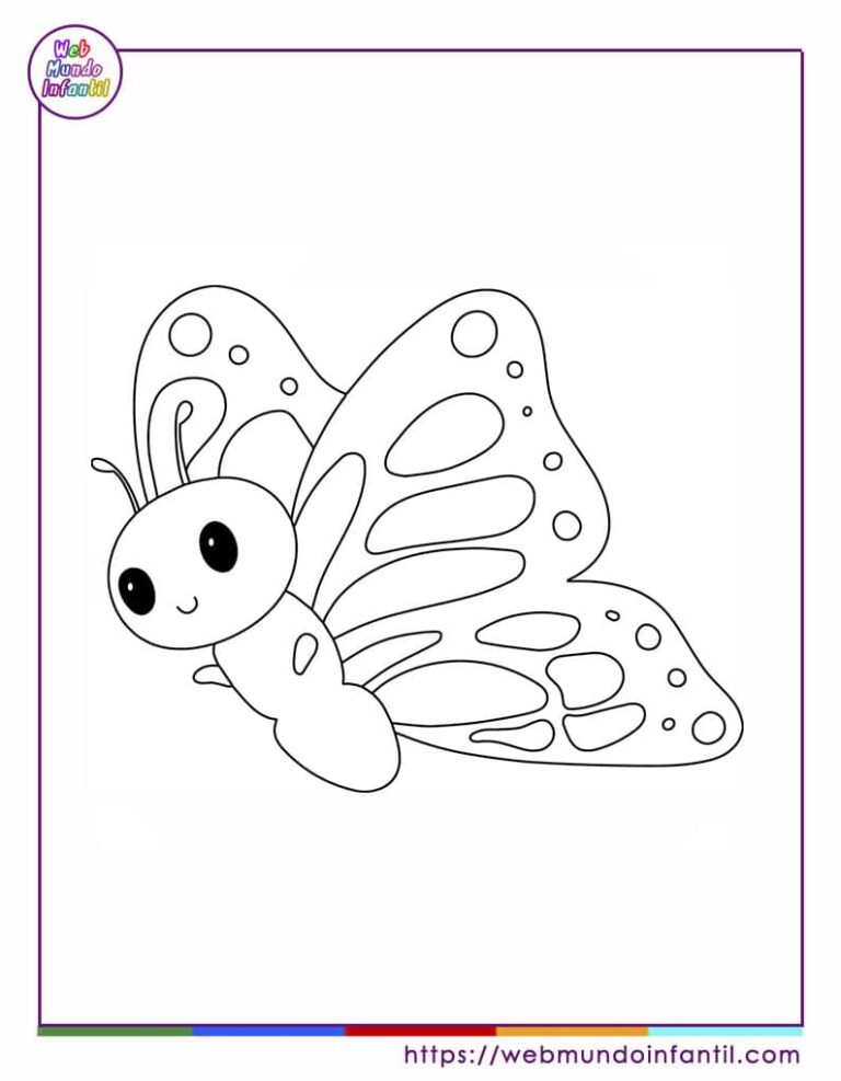 27 Dibujos de mariposas para colorear e imprimir
