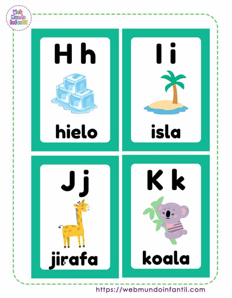 Memorama del abecedario para imprimir