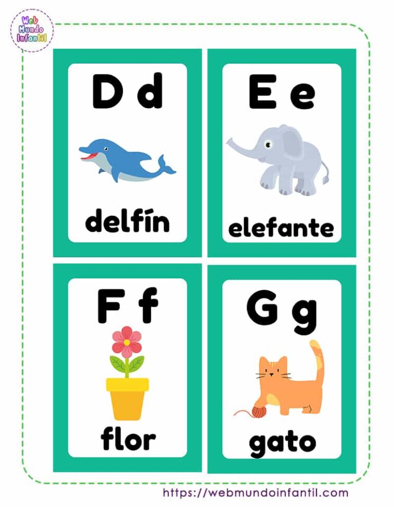 Memorama del abecedario para imprimir