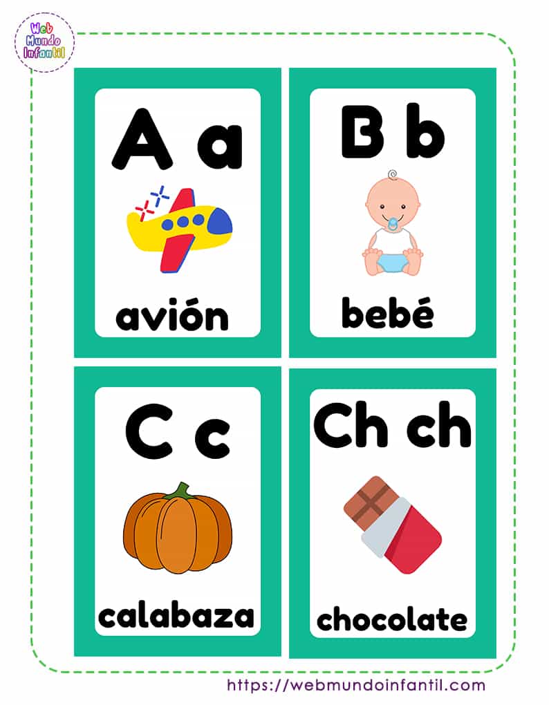 Memorama del abecedario para imprimir