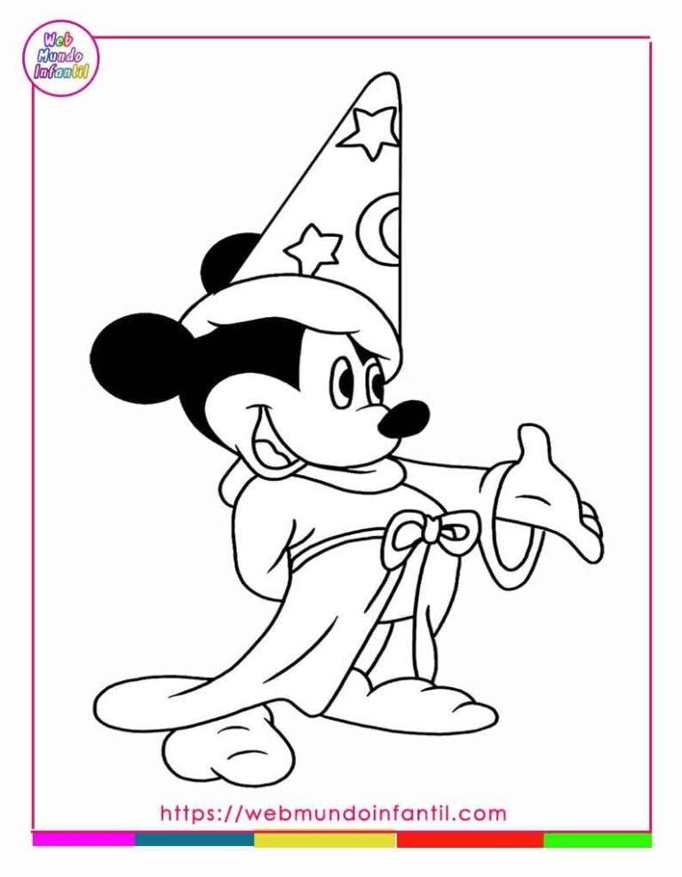 Dibujos Mickey Mouse para Colorear e imprimir en pdf