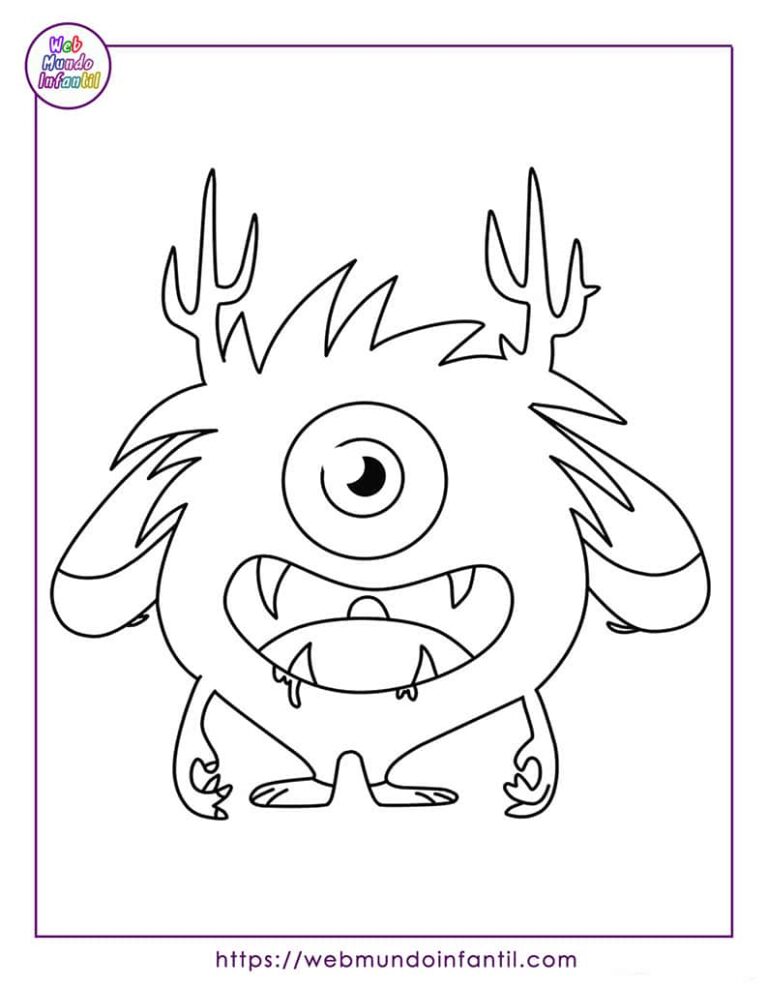 Dibujos de Monstruos Para Colorear e Imprimir ¡GRATIS!
