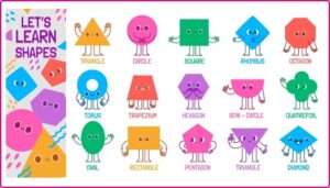 Formas y Figuras Geométricas en Inglés para Niños de Preescolar
