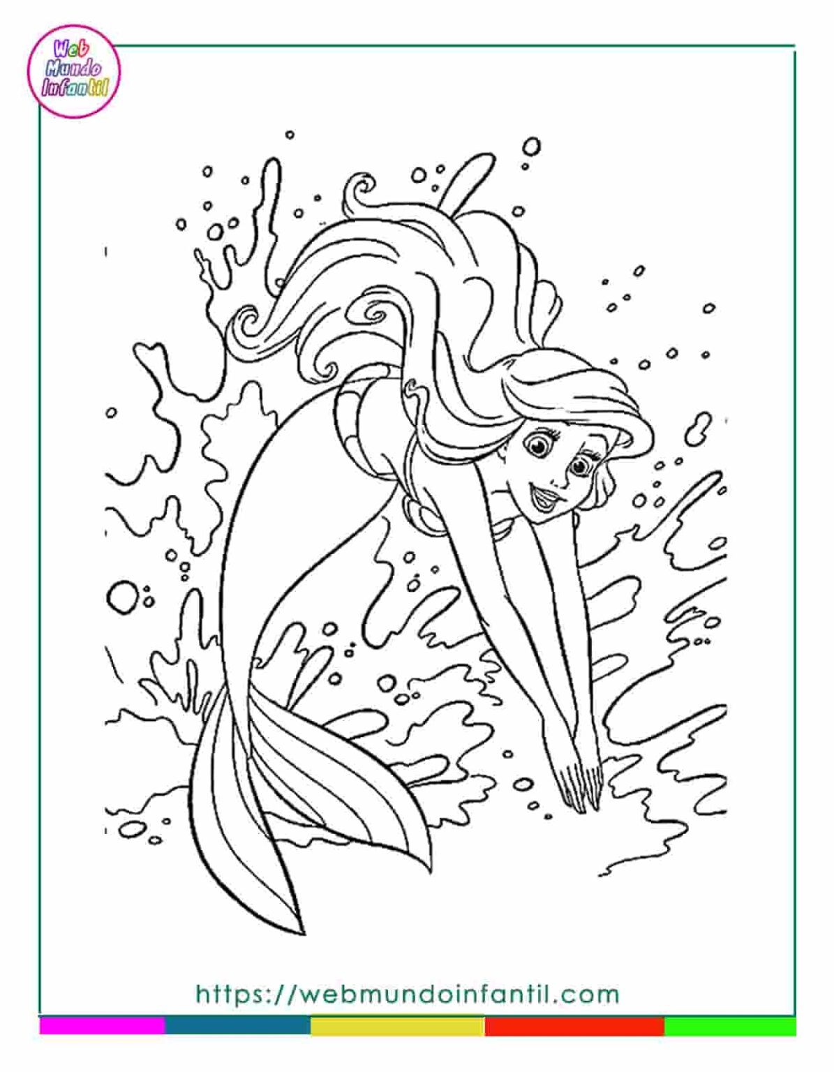 Dibujos para colorear de princesas [Disney para Imprimir]