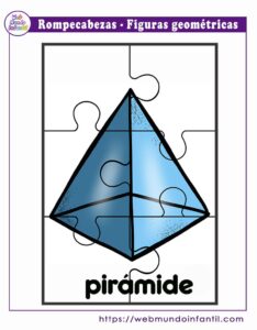 Rompecabezas de figuras geométricas para imprimir [Puzzles]