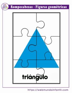 Rompecabezas de figuras geométricas para imprimir [Puzzles]