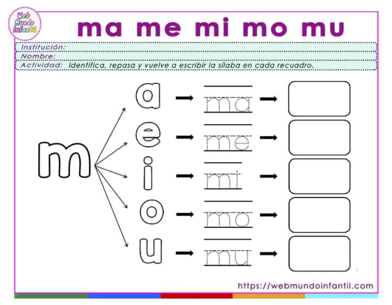 Ejercicios de lectoescritura para primero de primaria - Web Mundo Infantil