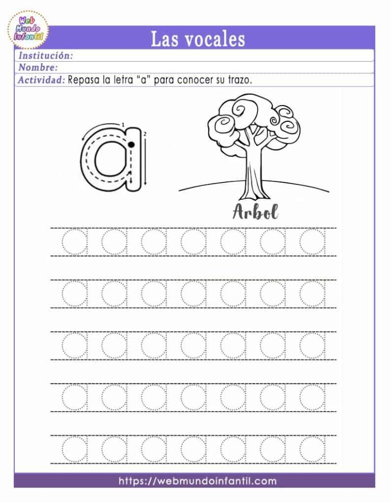 Ejercicios para reconocer las vocales [Aprender a leer y escribir]