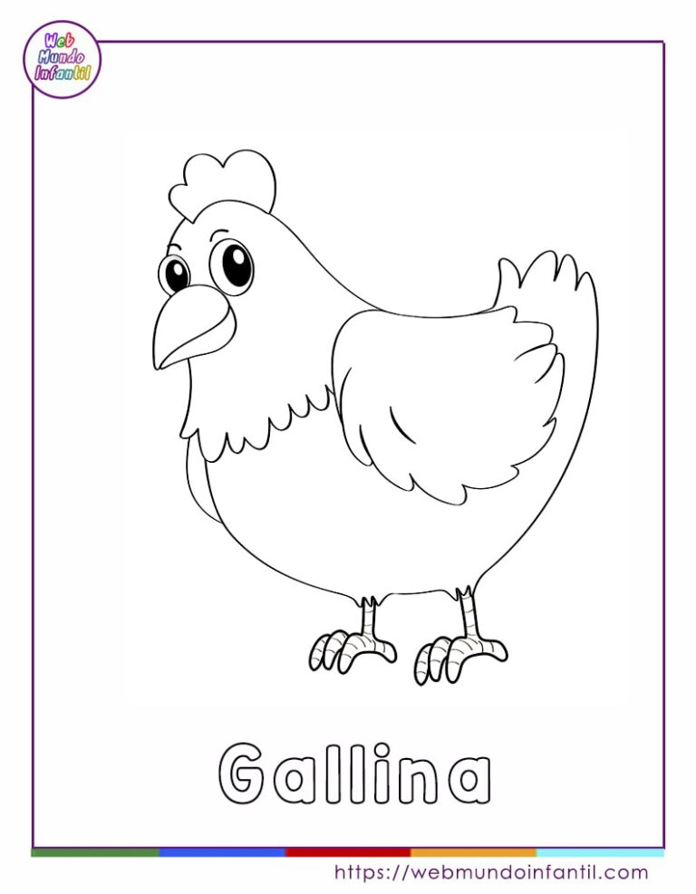 Dibujos de animales de la granja para colorear e imprimir