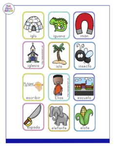 Lotería de vocales para imprimir en pdf