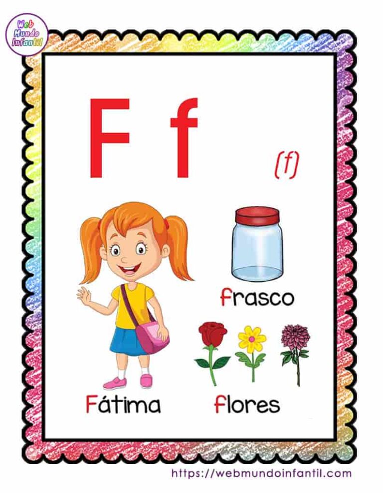 Abecedario mayúsculas y minúsculas con dibujos para imprimir