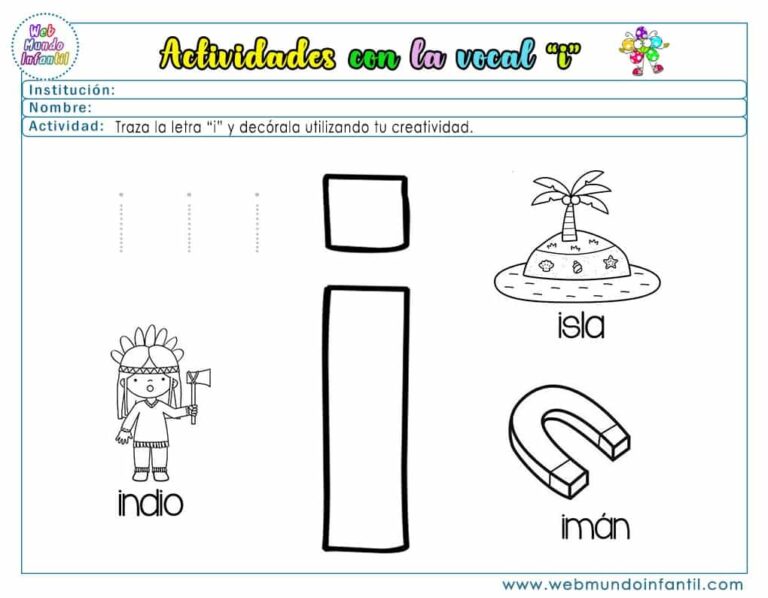 Actividades de las vocales para niños de preescolar