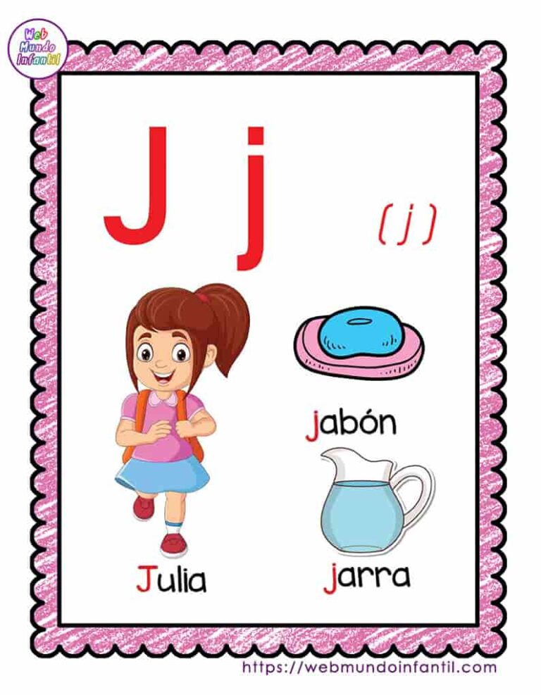 Abecedario mayúsculas y minúsculas con dibujos para imprimir