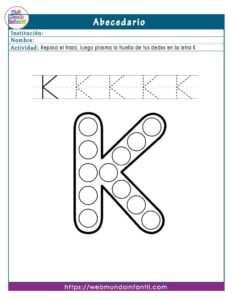 Actividades del abecedario para niños de preescolar imprimibles