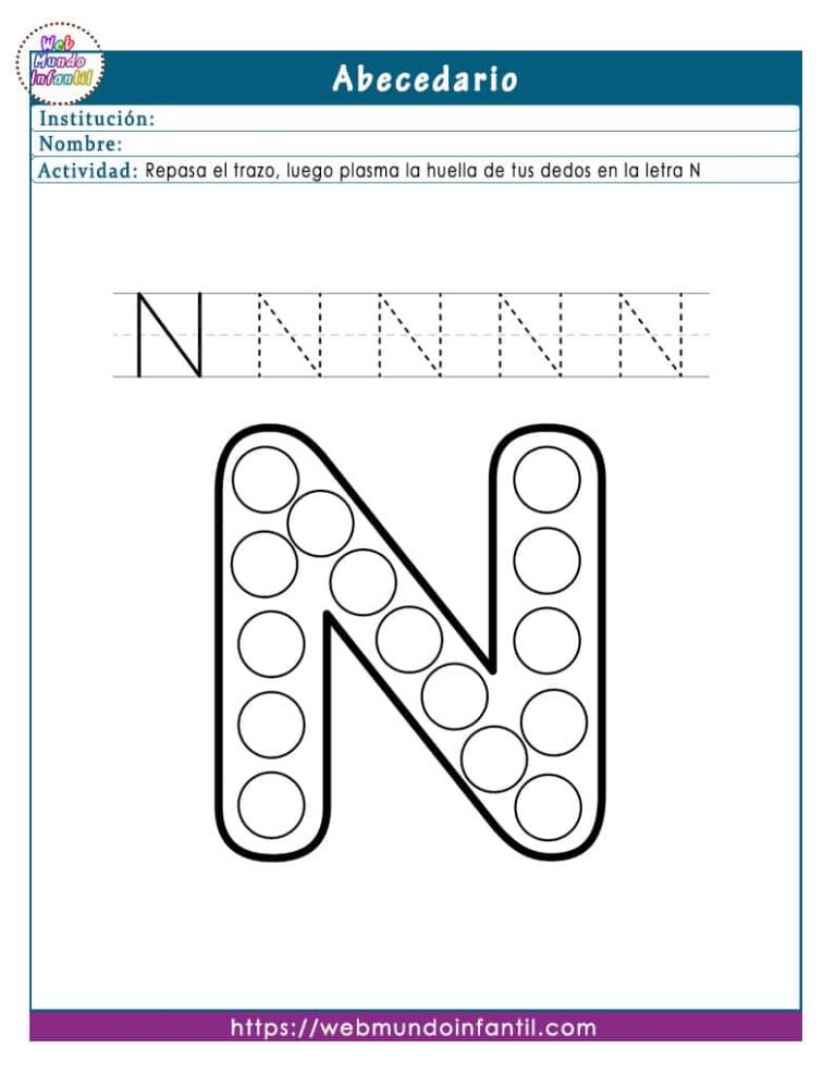 Actividades del abecedario para niños de preescolar imprimibles