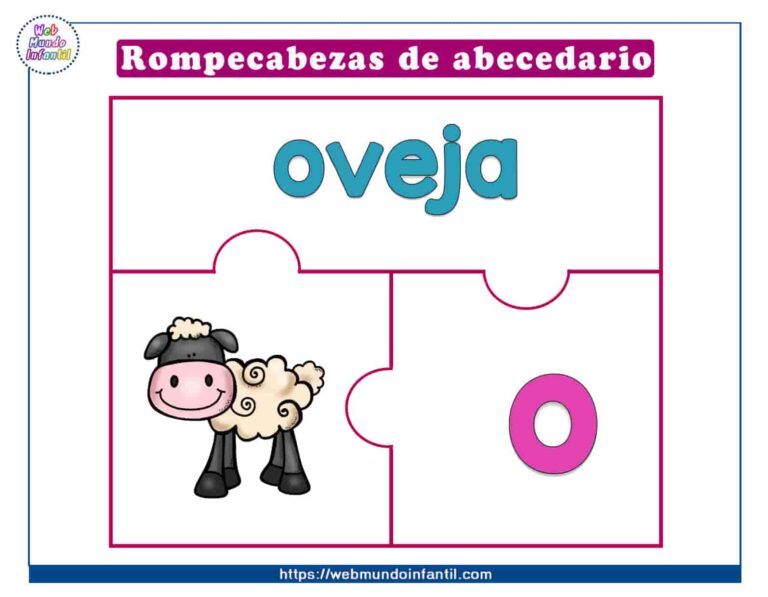 Rompecabezas de las letras del abecedario completo para imprimir