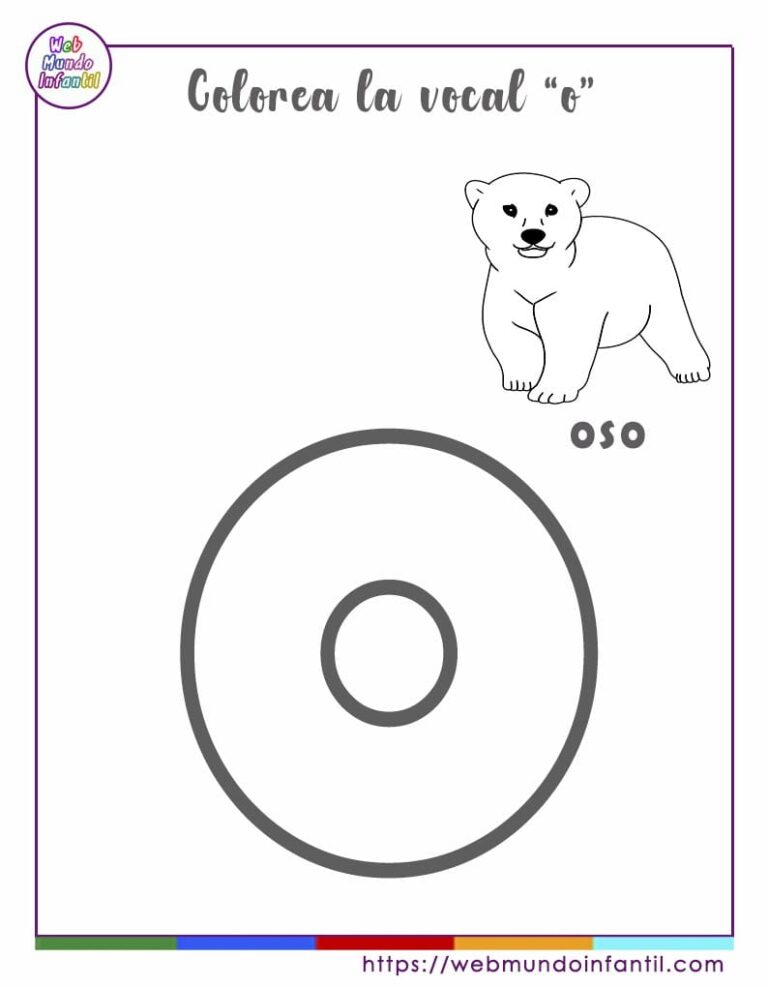 Dibujos para colorear las vocales minúsculas y mayúsculas [a-e-i-o-u]